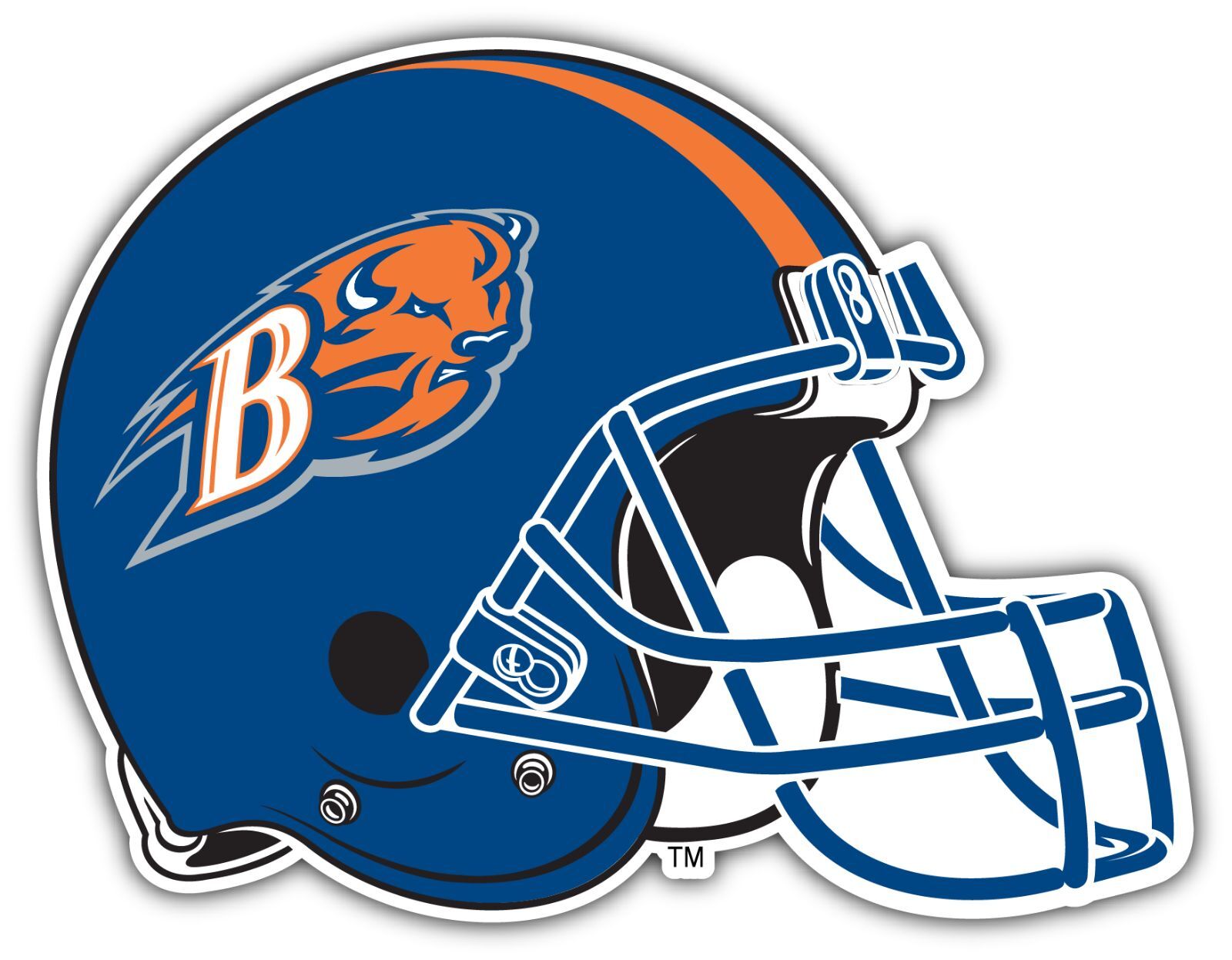 Bucknell Bison Helmet NCAA Logo Vinyl Decals Sticker For Car Truck Door ...