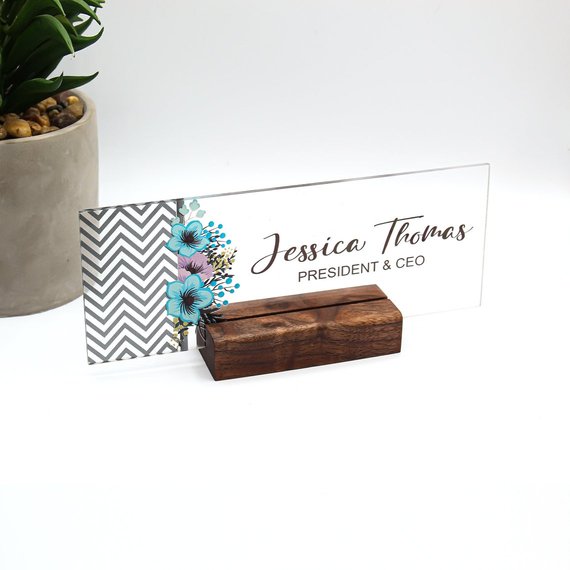 Customized Name Plates Office Desk Name Tags Unique Gifts For Tearcher ...