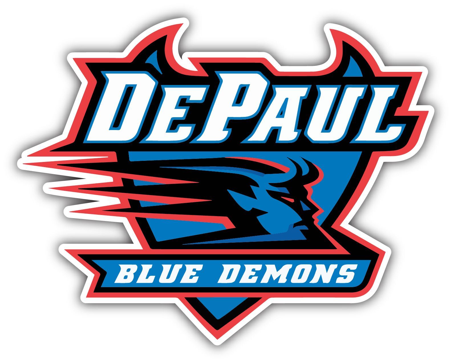 DePaul Blue Demons College NCAA Vinyl Logo Vinyl Decals Sticker For Car ...