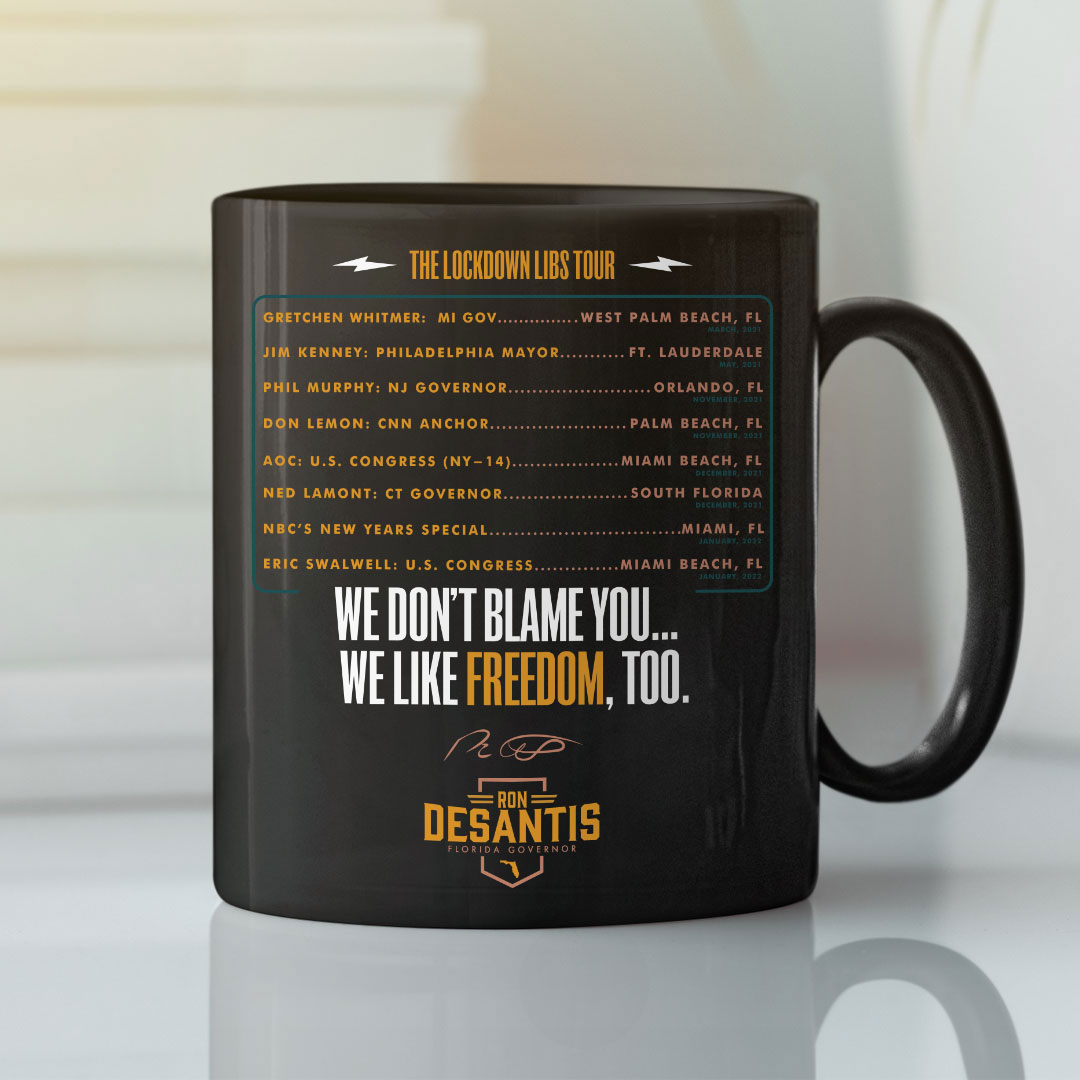 Escape To Florida Desantis Mug Ron Desantis Campaign - Bluefink