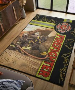 Firefighting Firefighter Rugs, Firefighter Area Rug, Fireman Carpet ...
