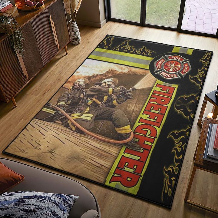 Firefighting Firefighter Rugs, Firefighter Area Rug, Fireman Carpet ...