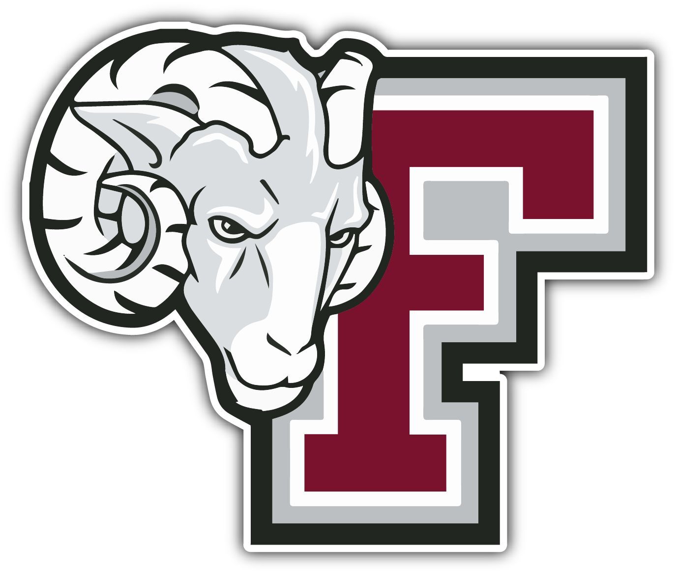 Fordham Rams University College NCAA Logo Vinyl Decals Sticker For Car ...