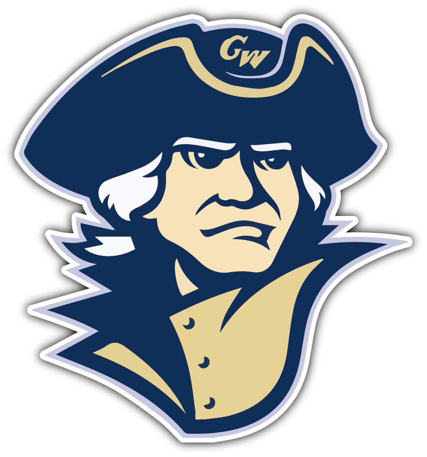 George Washington Colonials College NCAA Logo Vinyl Decals Sticker For ...