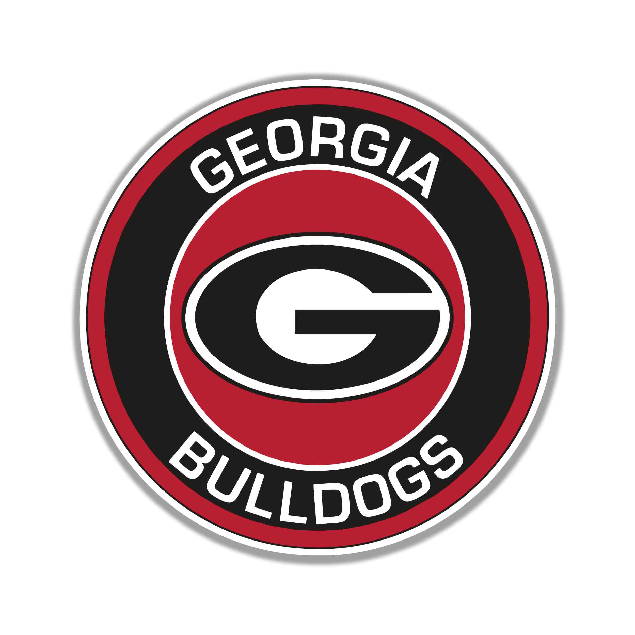 Georgia Bulldogs Logo Full Color Vinyl Decal For Car Door Windows Gifts ...