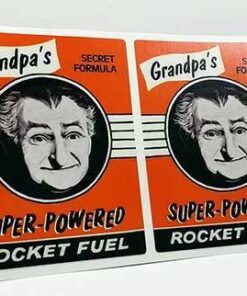 Grandpa'S Rocket Fuel Vintage Style Decal Rat Rod Racing Vinyl Sticker ...