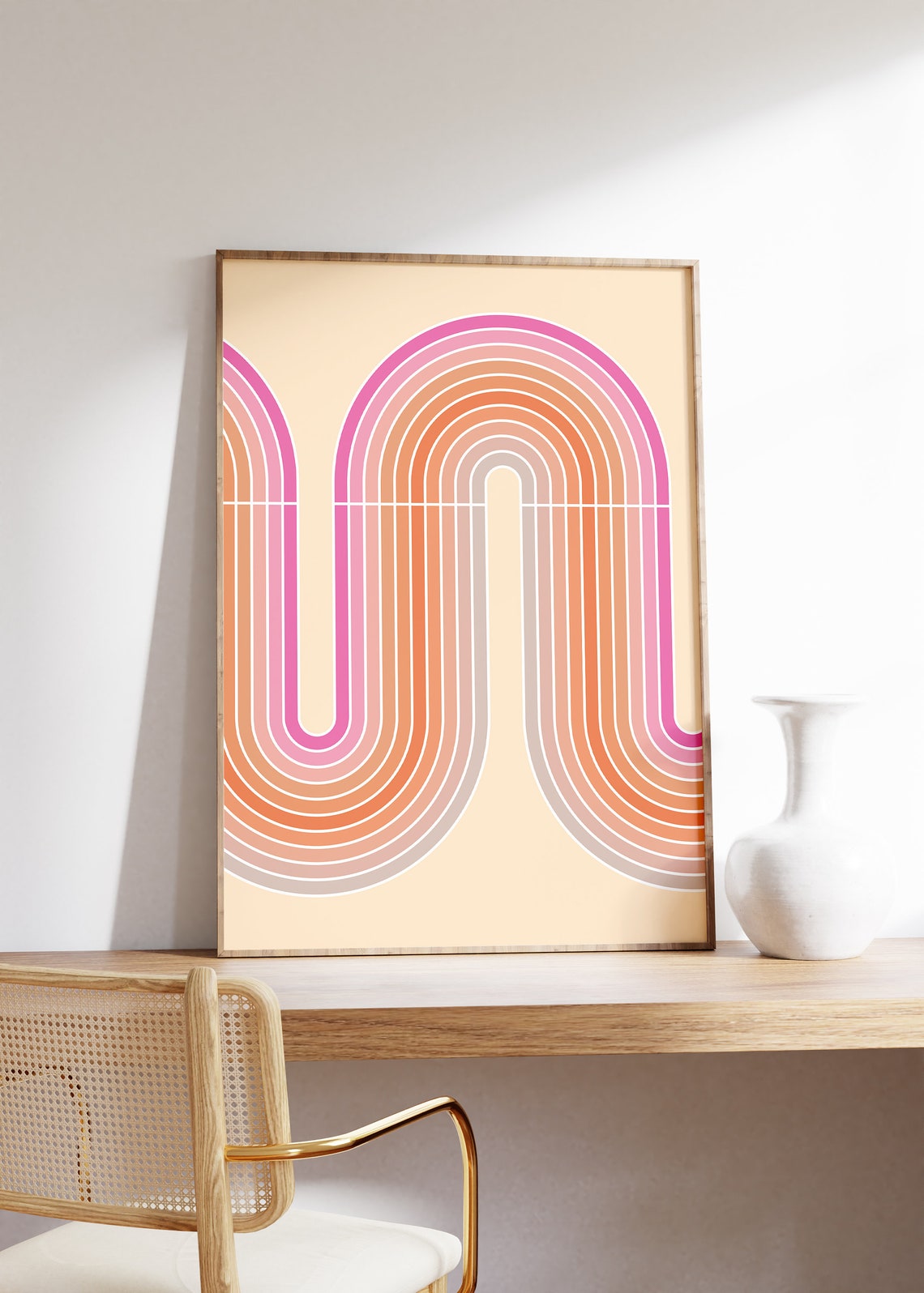 Midcentury Groovy 70s Poster Wall Art Print - Bluefink