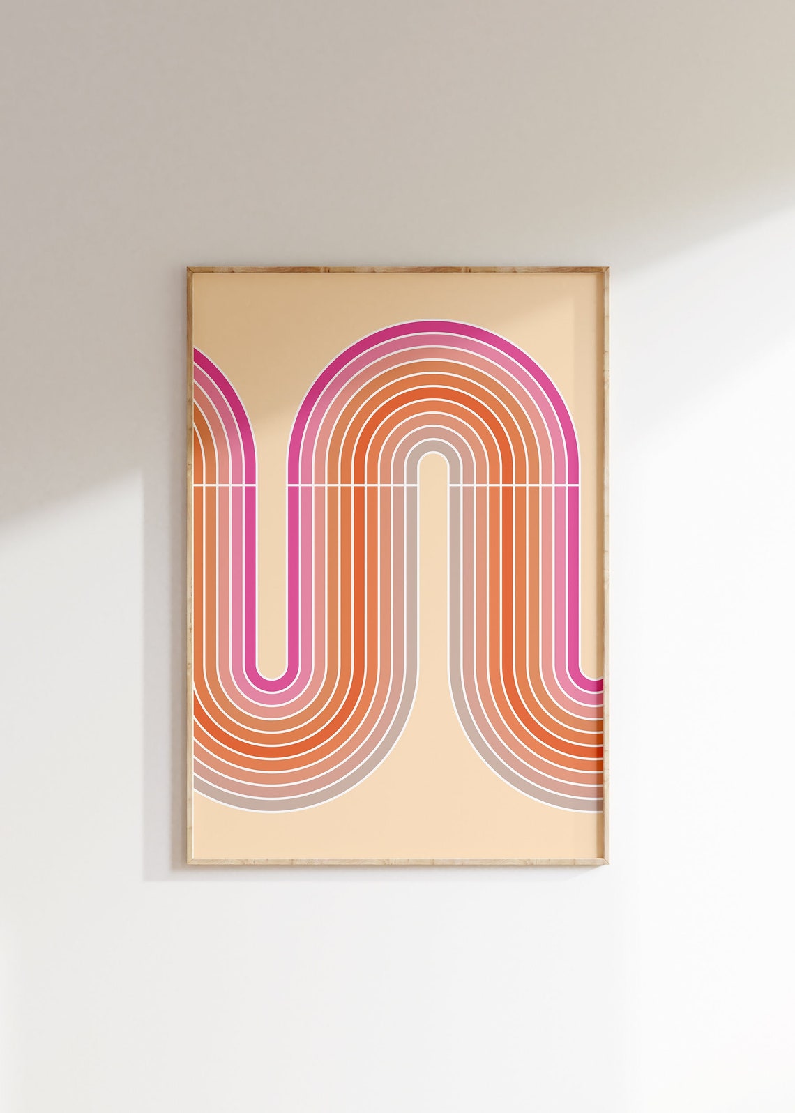 Midcentury Groovy 70s Poster Wall Art Print - Bluefink