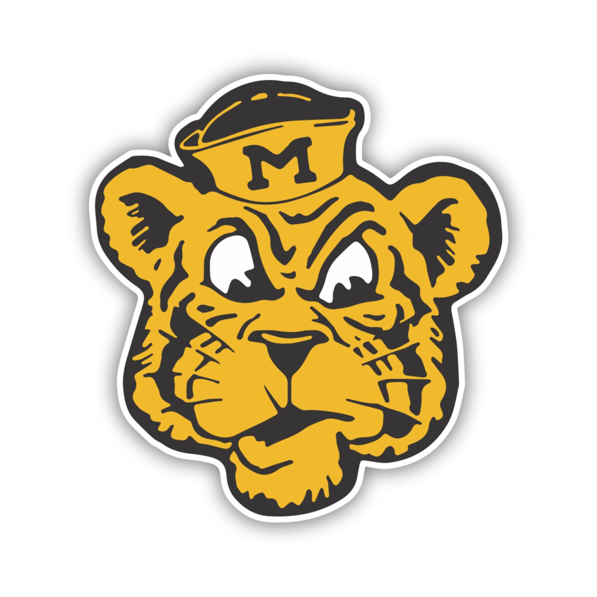 Missouri Tigers – Old School – Full Color Vinyl Sticker For Car Door ...