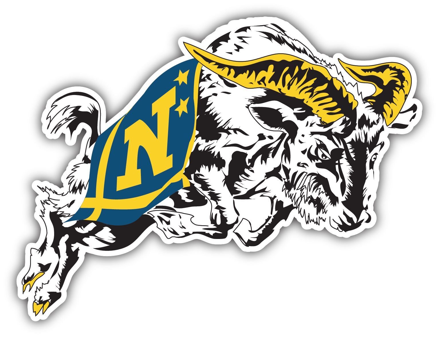 Navy Midshipmen University College NCAA Logo Vinyl Decals Sticker For ...