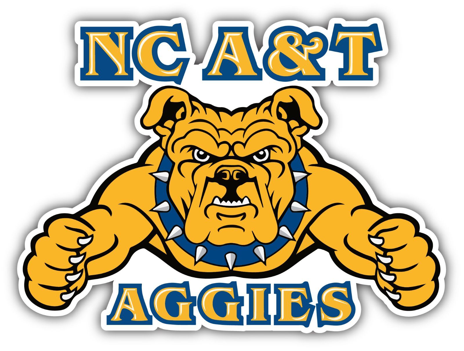 North Carolina A&T Aggies College NCAA Logo Vinyl Decals Sticker For ...
