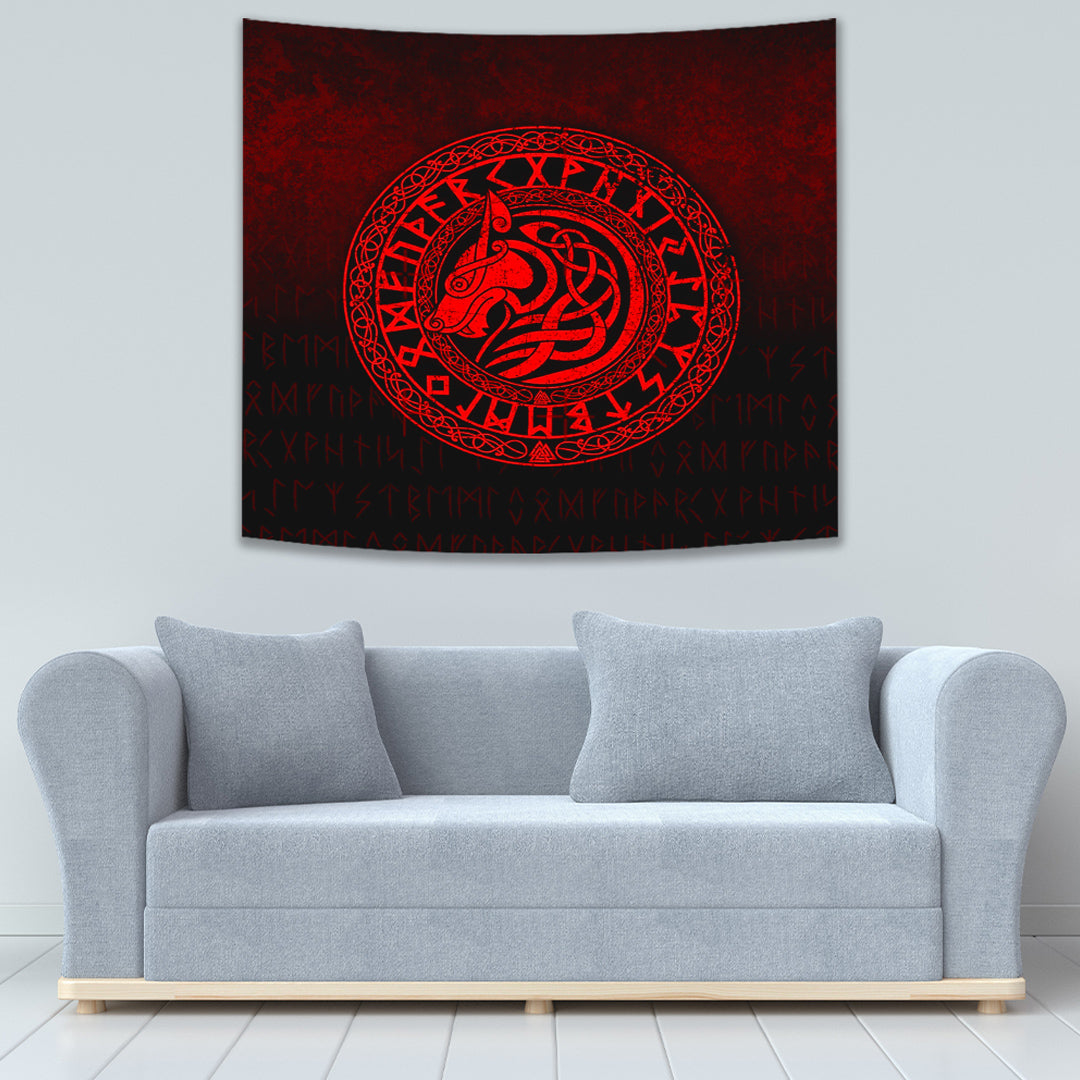 Odin Viking Legend Warrior 3D Print Wall Tapestry for Wall Décor - Bluefink
