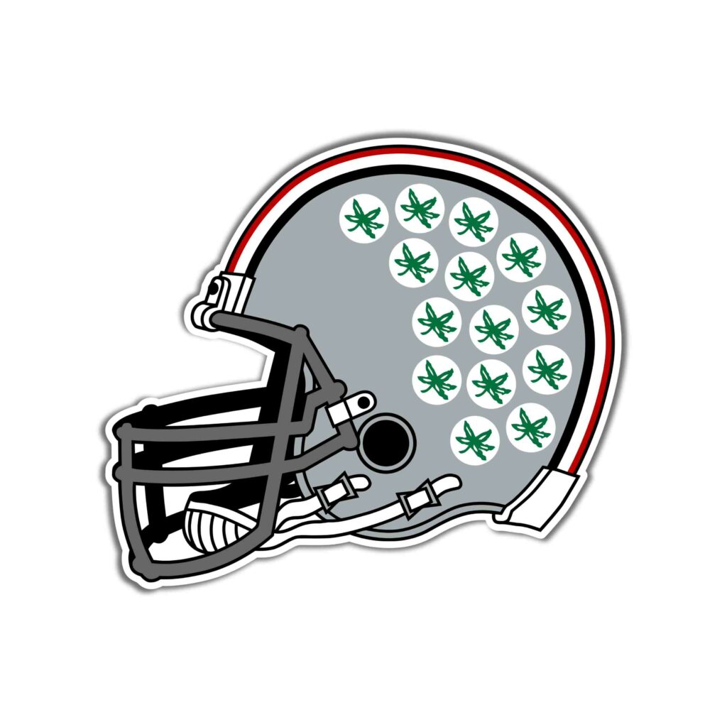 Ohio State Buckeyes Helmet – Full Color Vinyl Decal - Bluefink