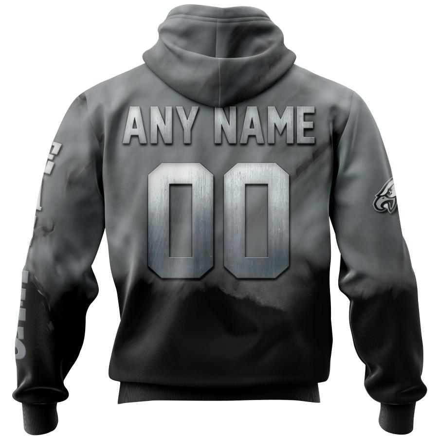 Philadelphia Eagles Skull Hoodies Custom Name & Number Gifts for Fans ...