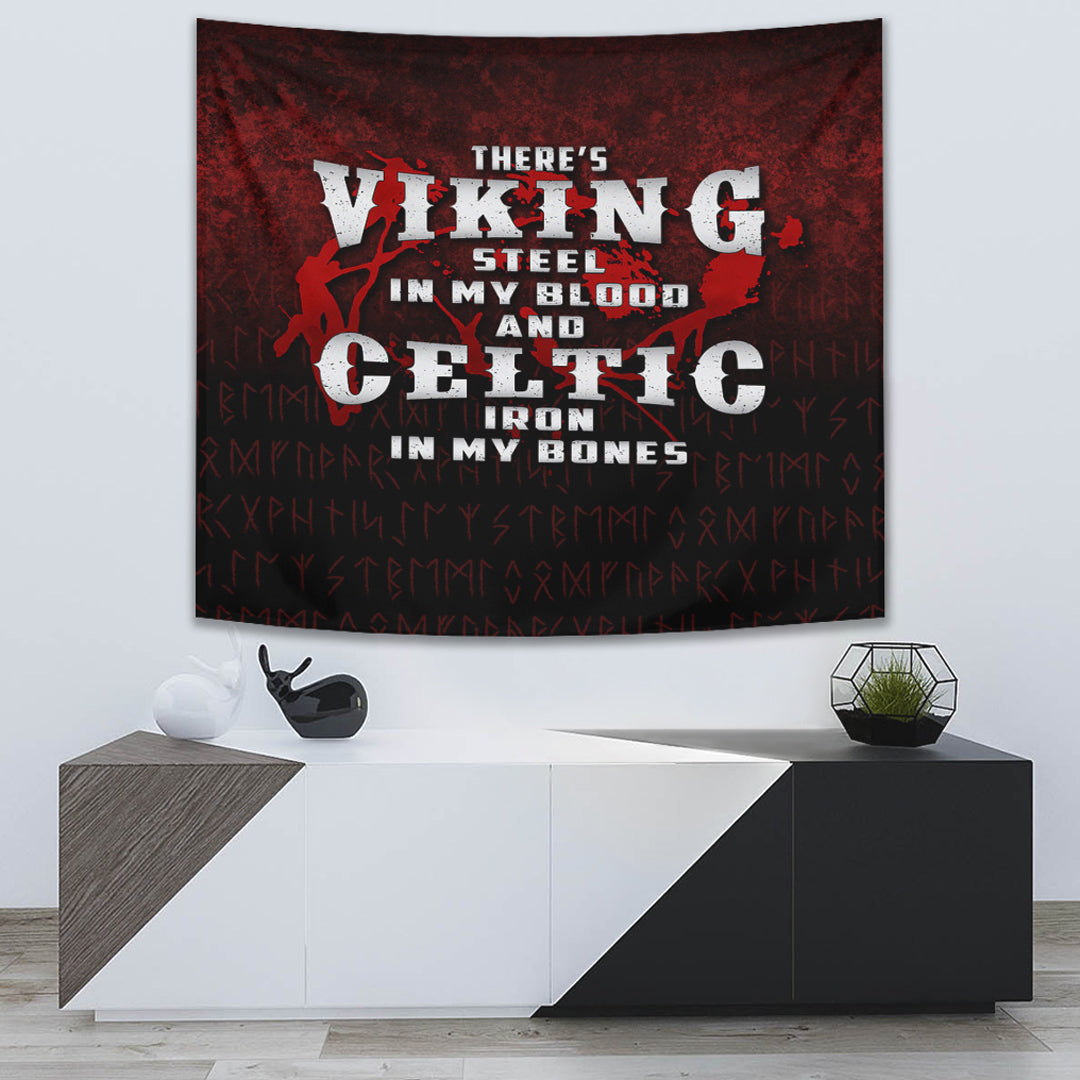 Raven Valknut Viking Homeset Tapestry for Wall Décor - Bluefink