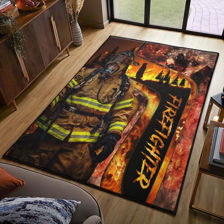Rescue Firefighter, Feeling Safe with Firefighte Rugs, Firefighter Area ...