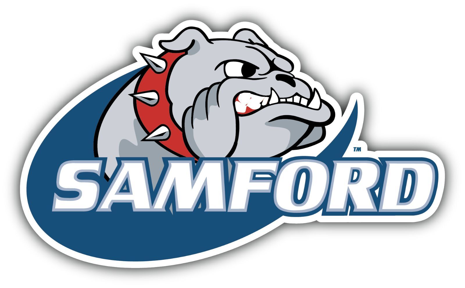 Samford Bulldogs University College NCAA Logo Vinyl Decals Sticker For ...