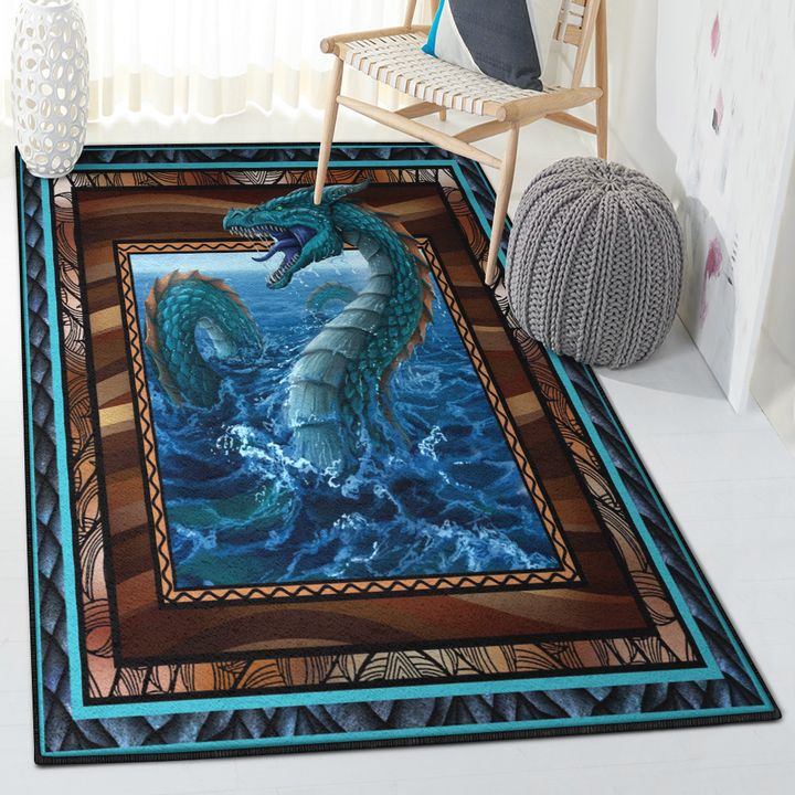 Save The Water Large Area Rugs, Water Dragon Rug, Dragon Area Rug ...