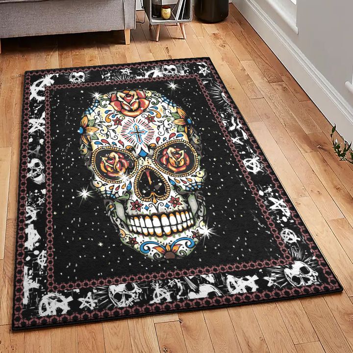 Skull Indoor Outdoor Rugs, Skull Galaxy Skull Rug, Skull Area Rug ...