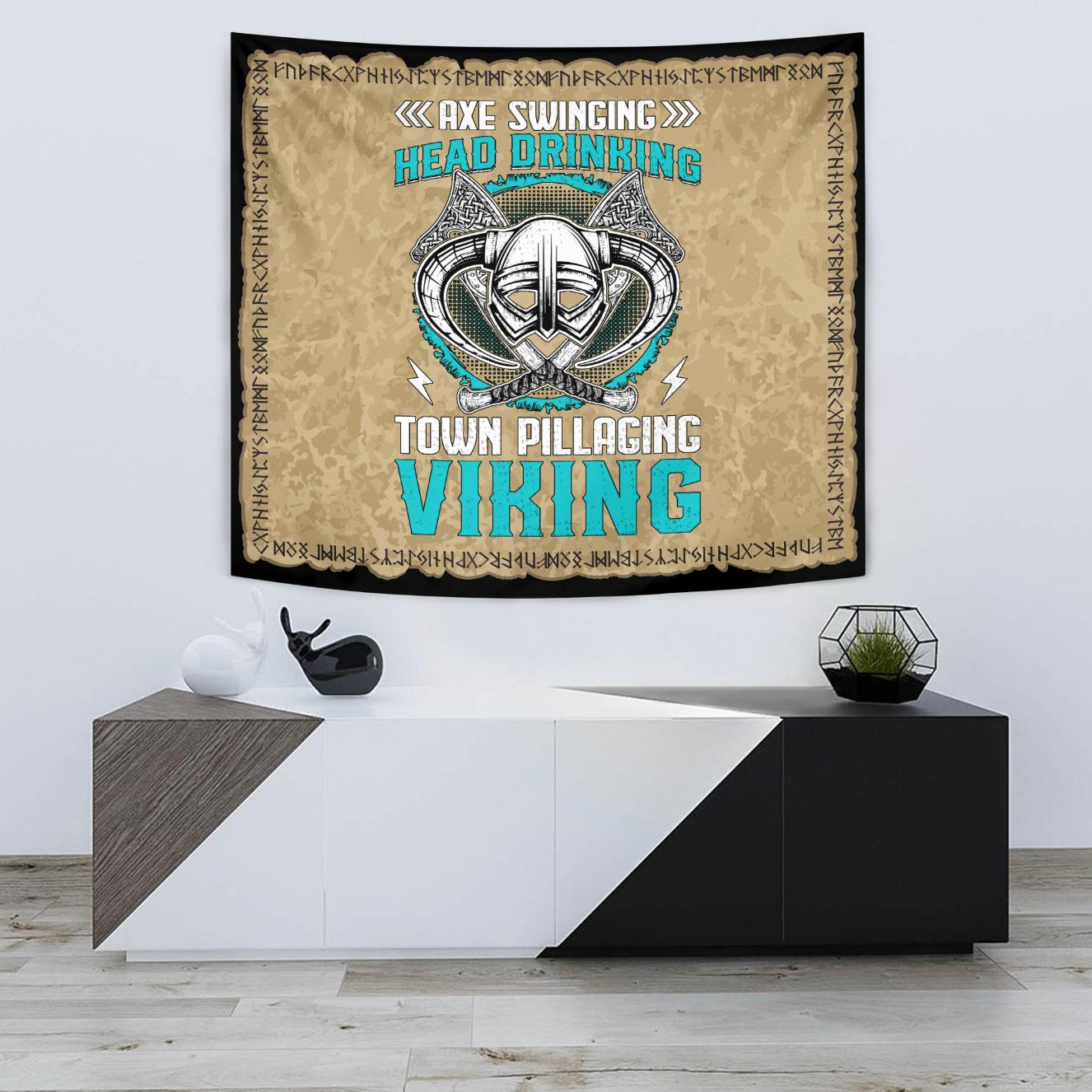 Sons of Odin Valhalla 2 Tapestry for Wall Décor - Bluefink