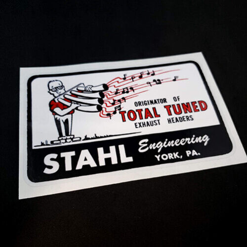 Stahl Headers Decal York Pa Vintage Style Vinyl Hot Rod Rat Rod Door ...