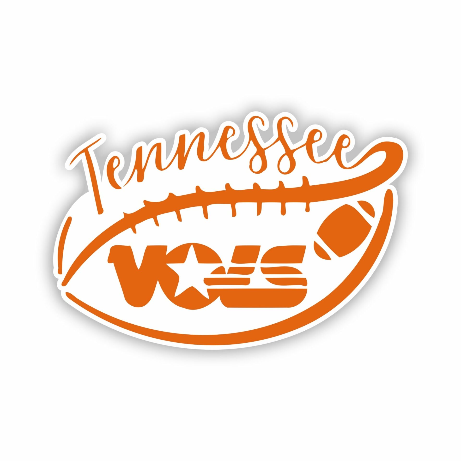 Tennessee Volunteers Full Color Vinyl Decal For Car Door Windows Gifts ...