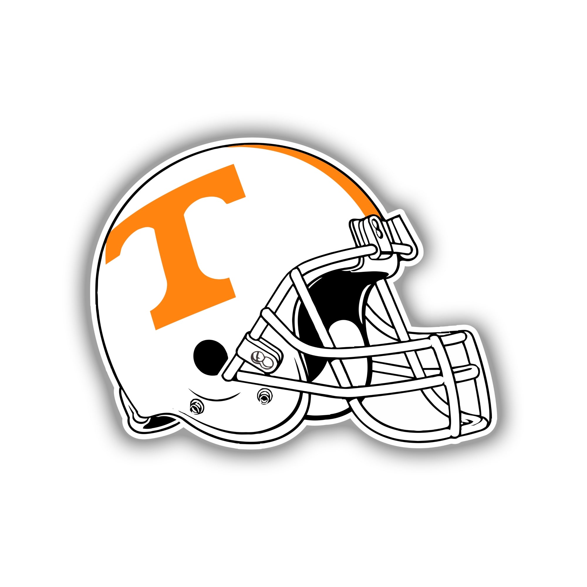 Tennessee Volunteers Helmet Full Color Vinyl Decal For Car Door Windows ...