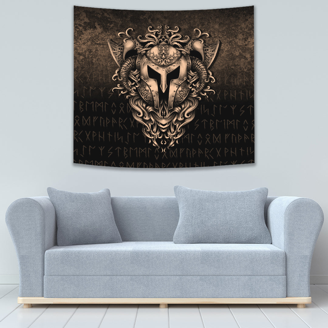 The Armor Of Viking Gold Version Tapestry for Wall Décor - Bluefink