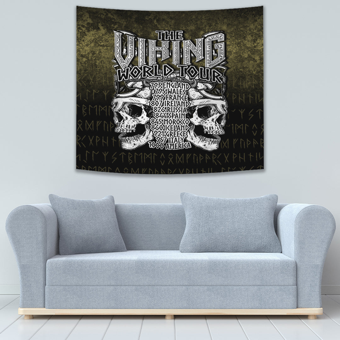 The Viking World Tour Tapestry for Wall Décor - Bluefink