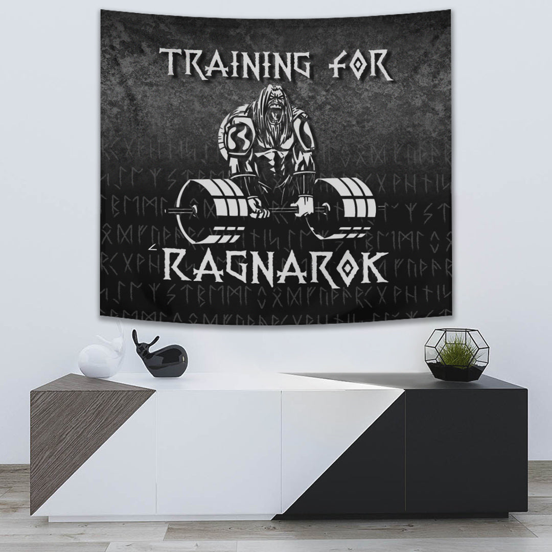 Training For Ragnarok Tapestry Viking Wall Décor - Bluefink