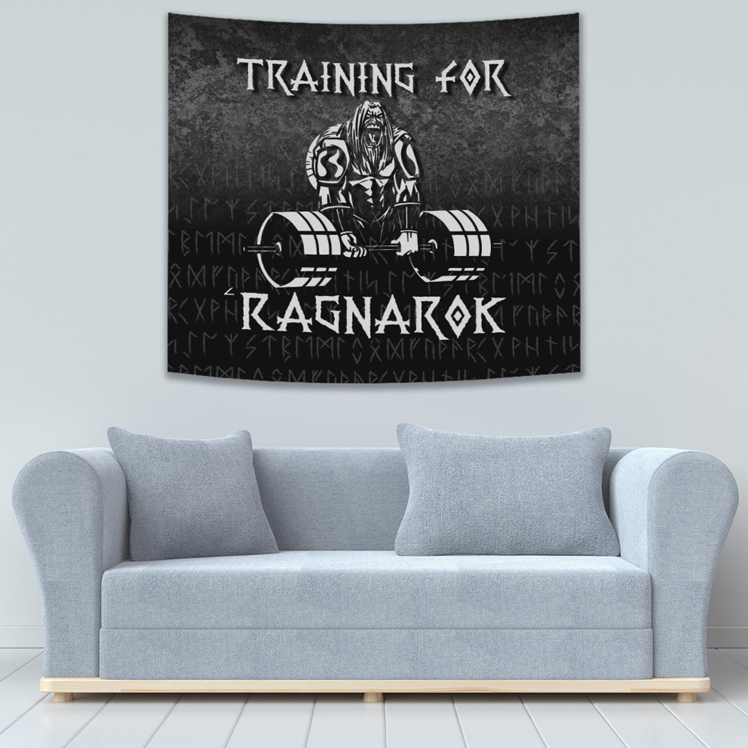 Training For Ragnarok Tapestry Viking Wall Décor - Bluefink