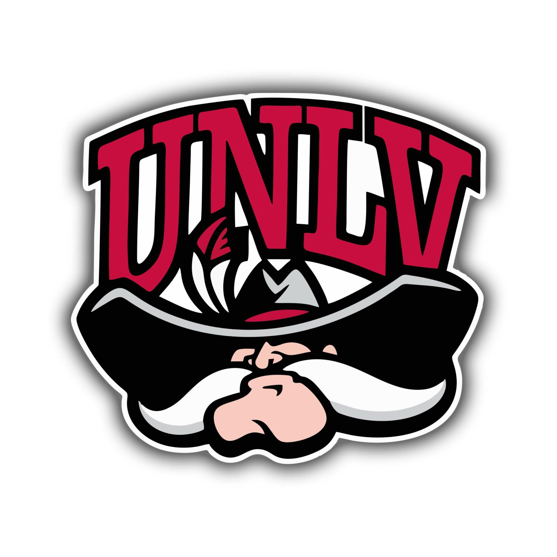 UNLV Full Color Vinyl Decal For Car Door Windows Gifts For Football ...