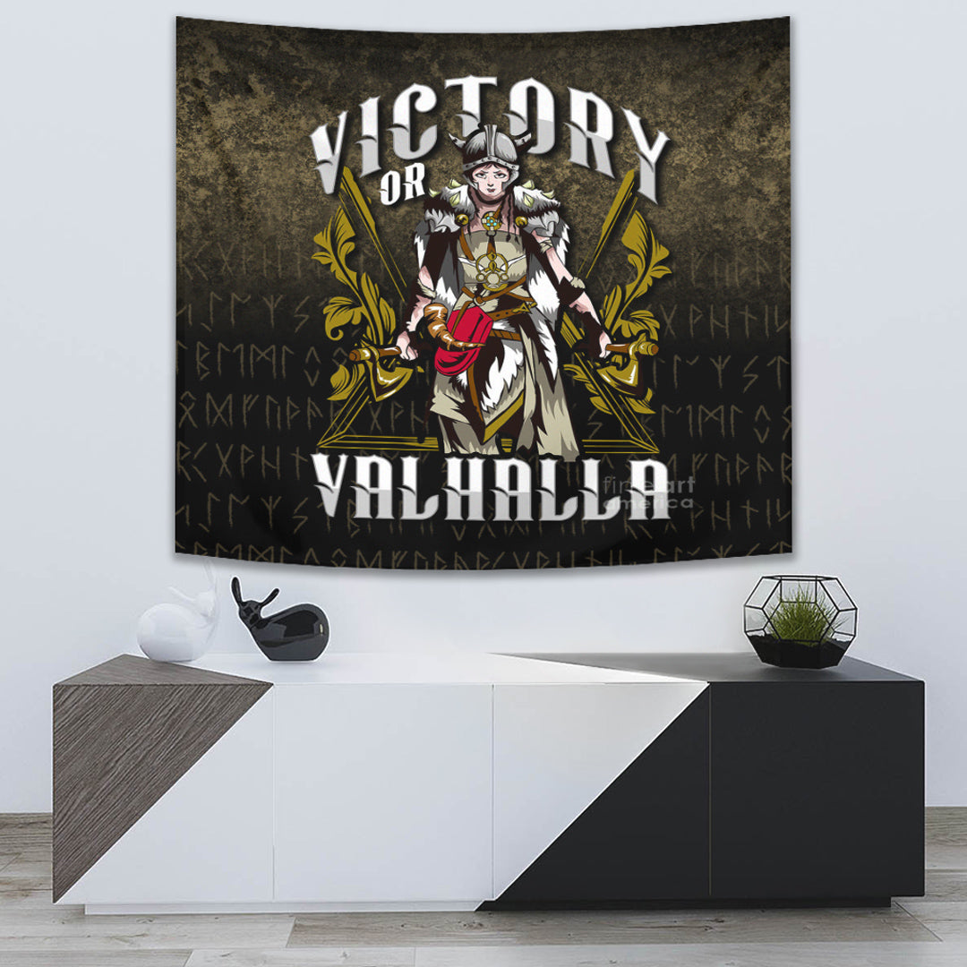 Valknut Raven Viking Homeset Tapestry for Wall Décor - Bluefink