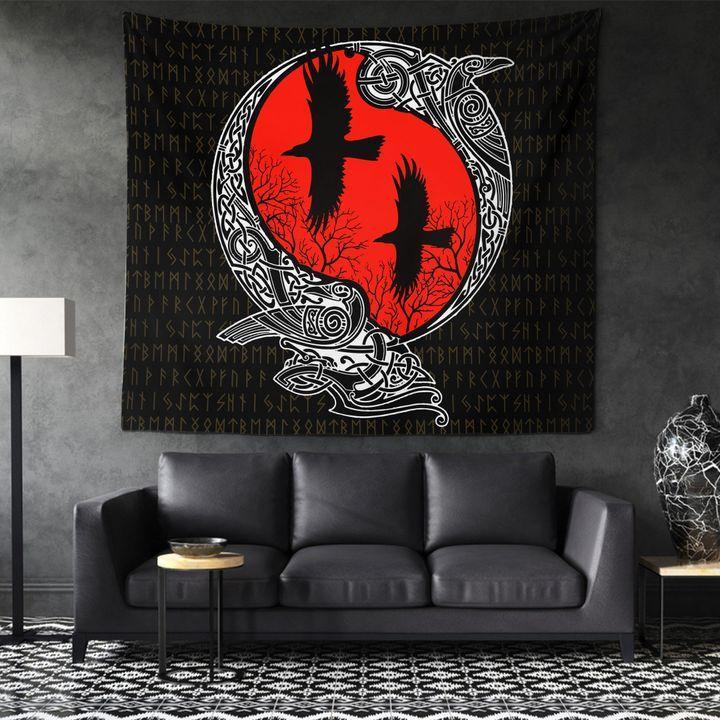 Viking Raven Legend Warrior Limited 3D Print Wall Tapestry for Wall ...