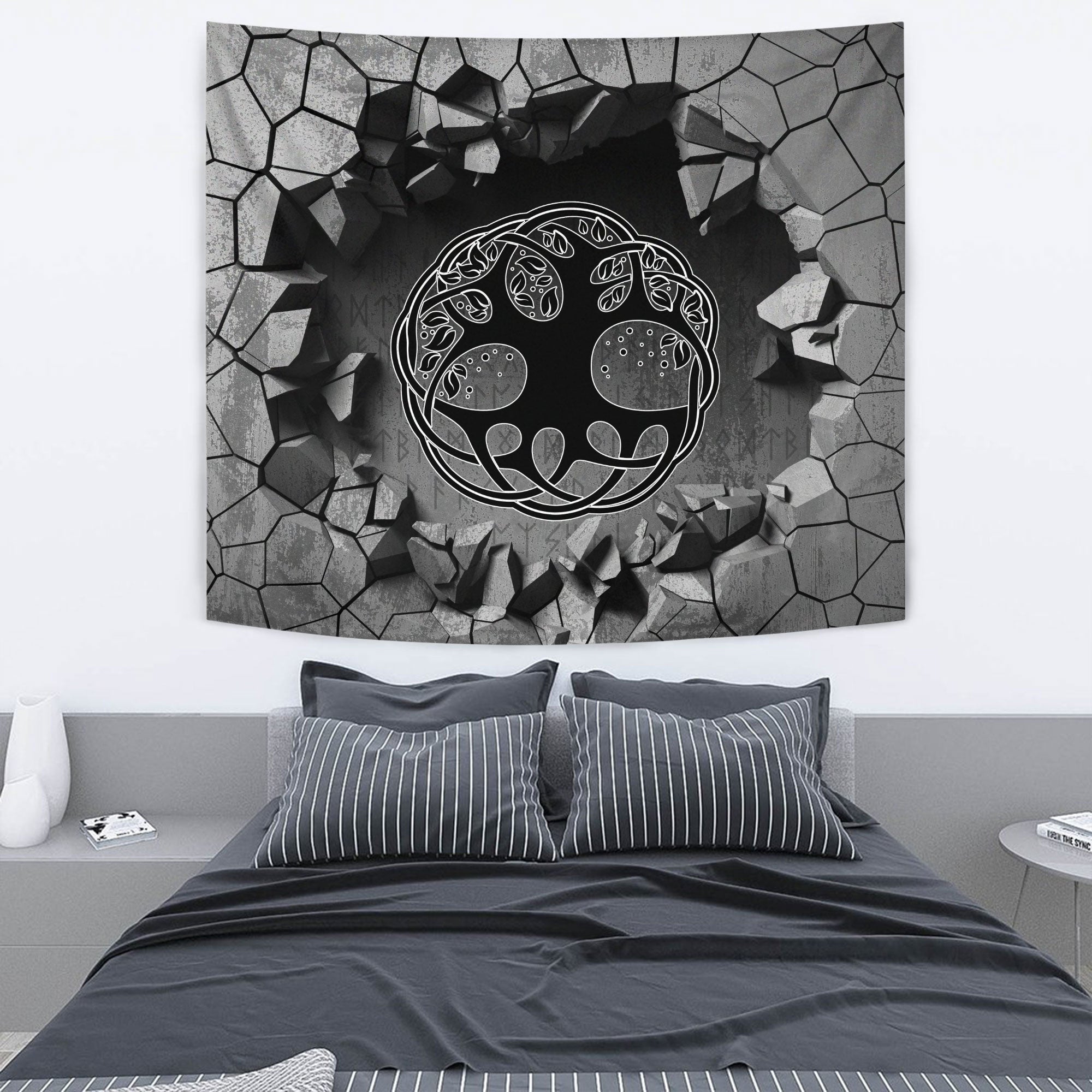 Viking Style Tapestry Celtic The Triskele Tapestry for Wall Décor ...
