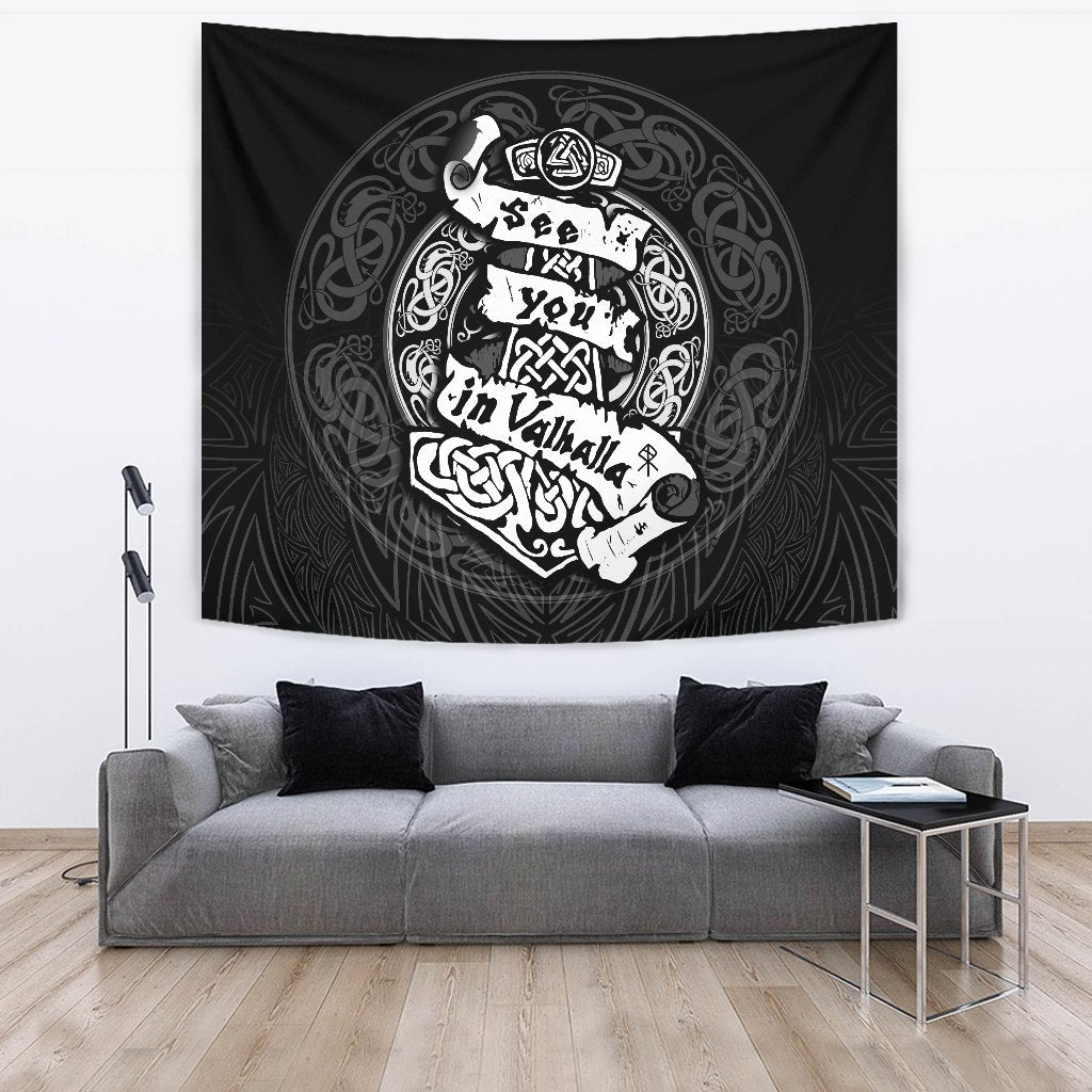 Viking Style Tapestry Celtic Tree Of Life Yggdrasil Mystic Night ...