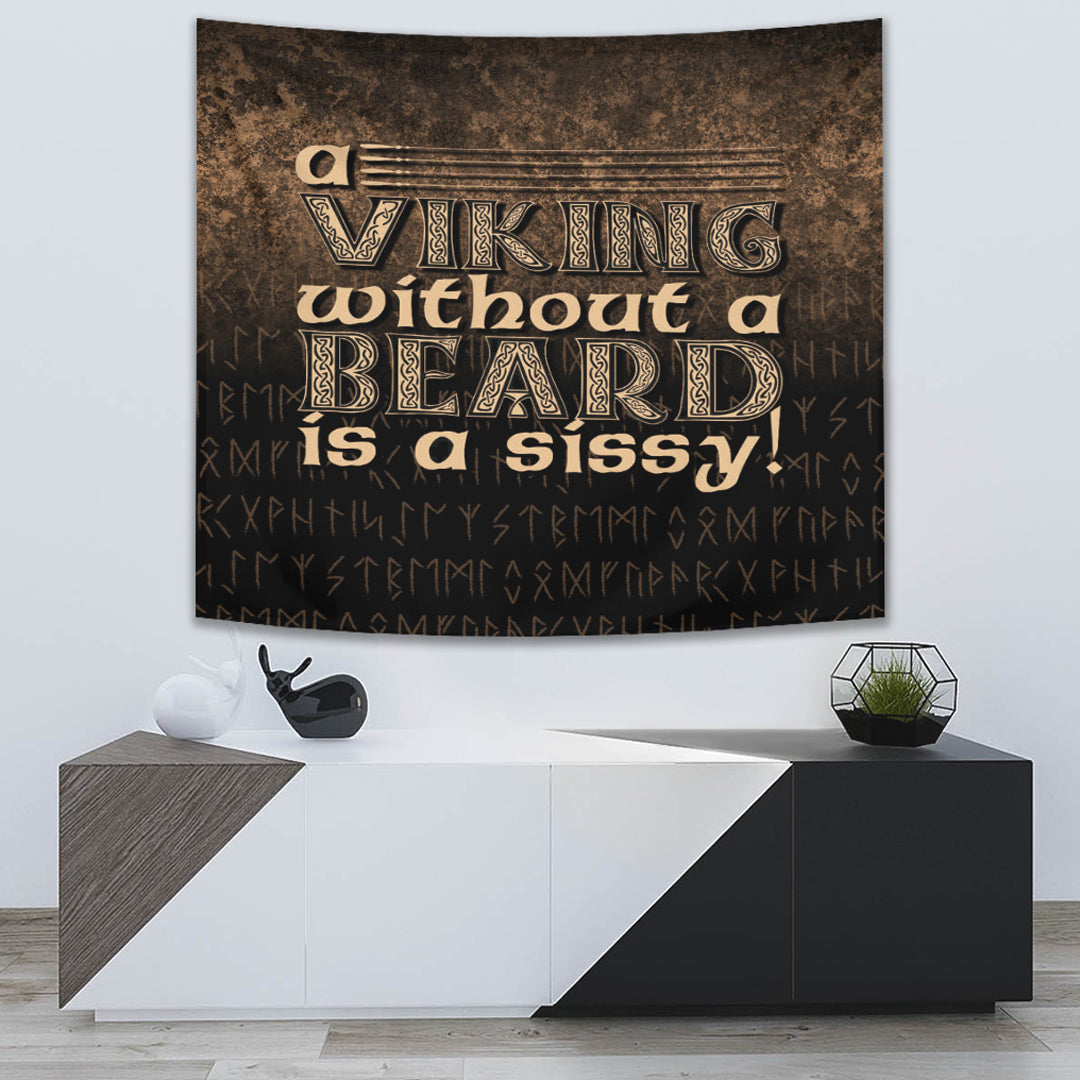 Viking Style Wunjo Rune Raven Tattoo for Wall Décor - Bluefink