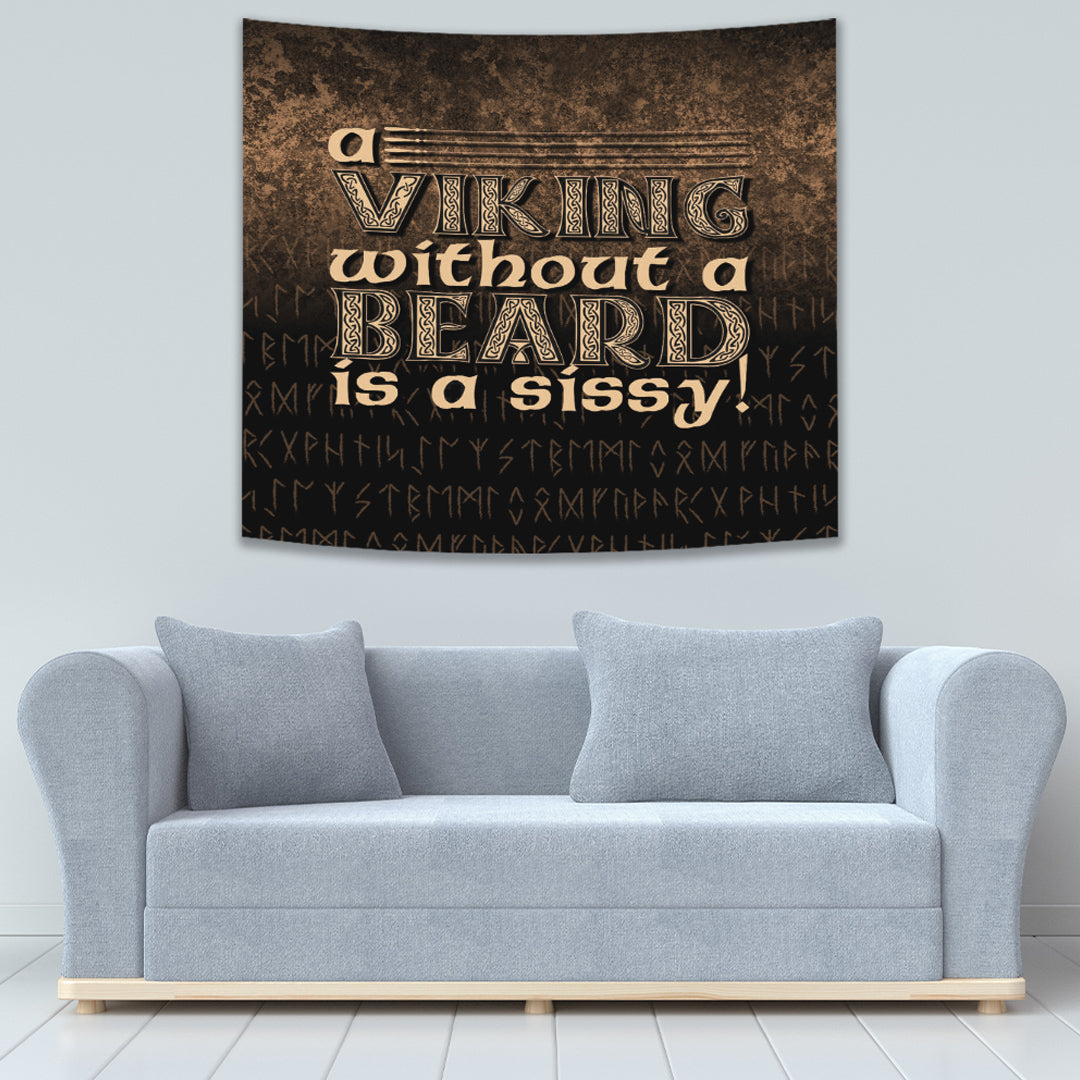 Viking Style Wunjo Rune Raven Tattoo for Wall Décor - Bluefink