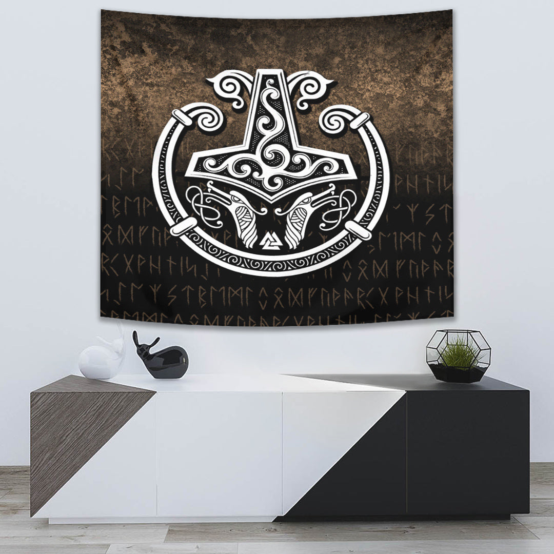 VikingStyle Tapestry Thors Hammer Mjolnir Viking Torc Norse Pagan ...