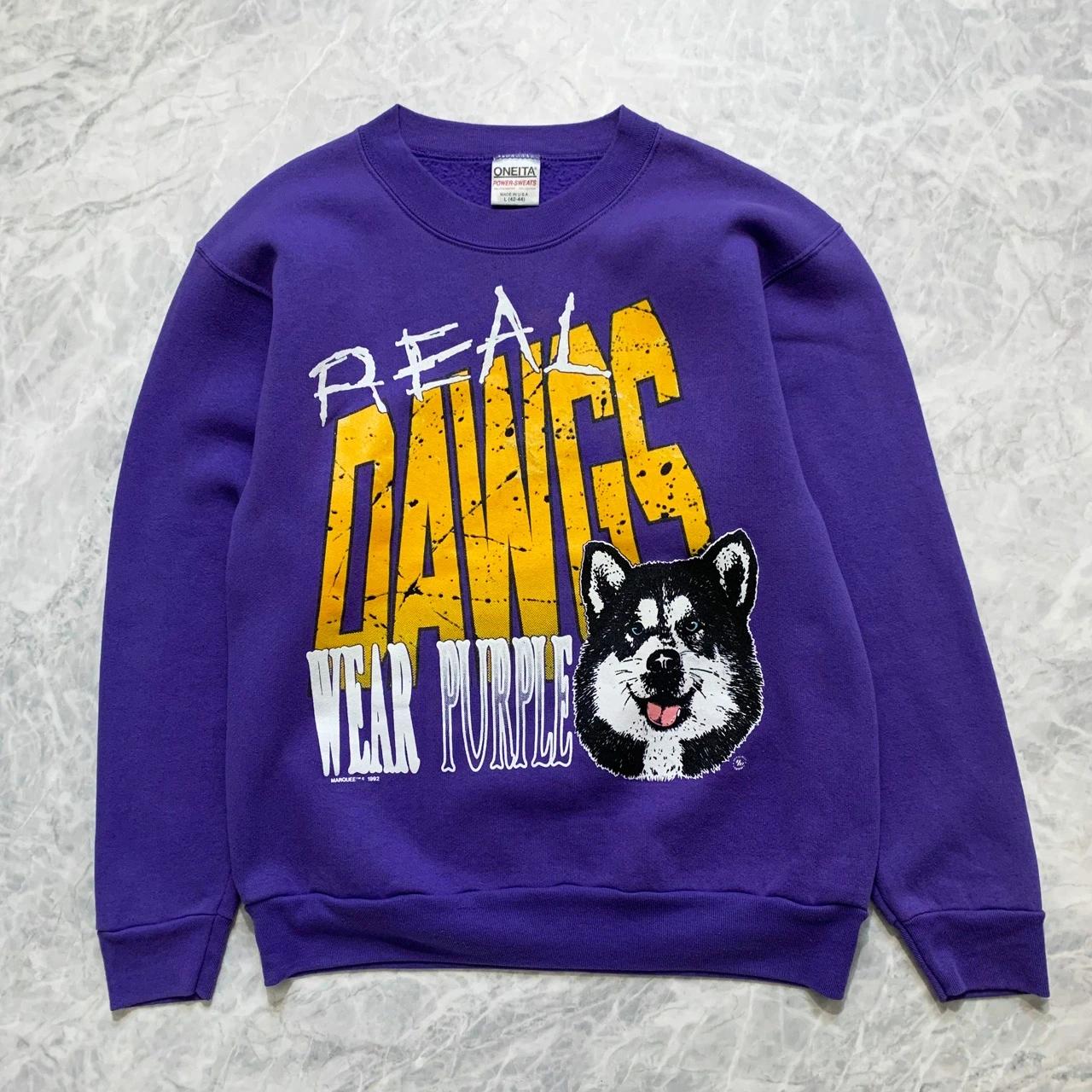 Vintage NCAA 90s Washington Huskies 1992 Sweatshirt, UW Hoodie College ...