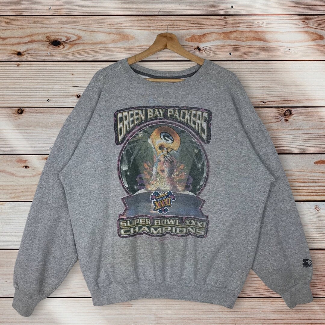 Vintage Style 90’s Starter NFL Green Bay Packers Crewneck Sweatshirt ...