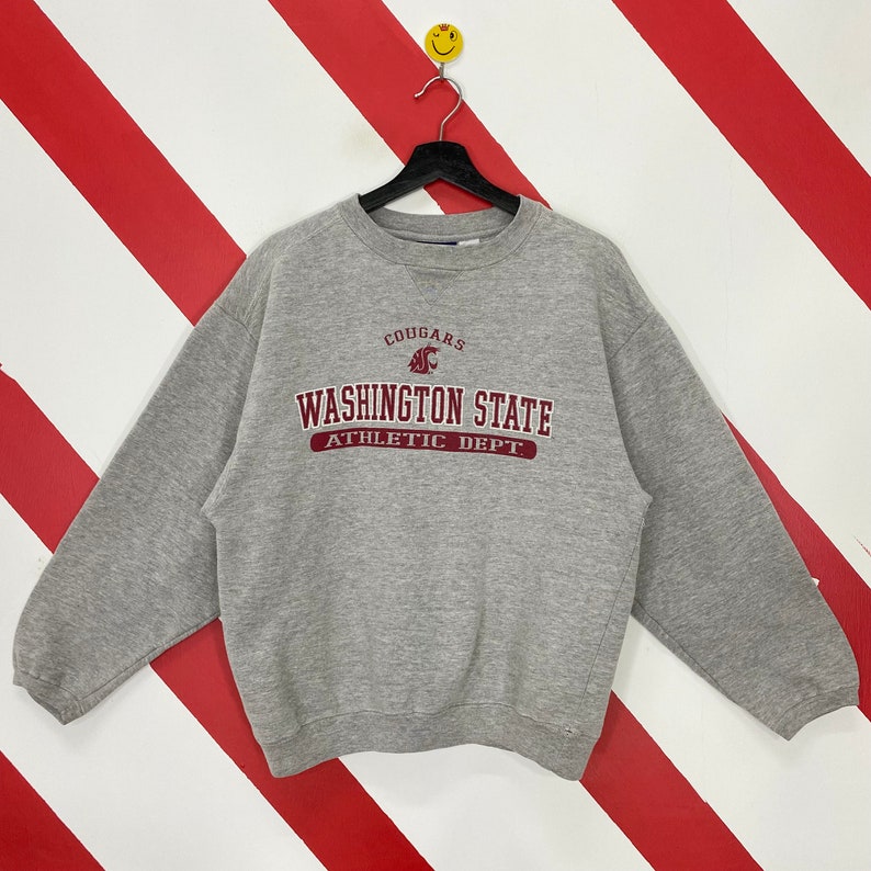 Vintage Washington State Cougars Sweatshirt Cougars Crewneck University ...