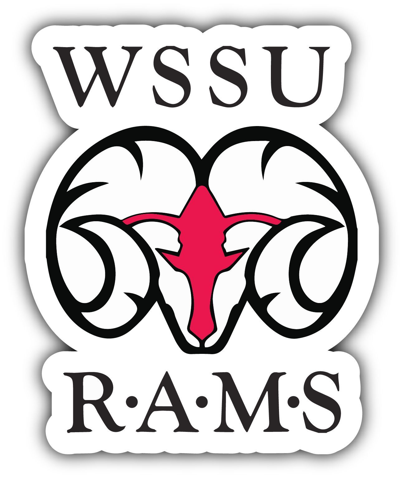 Winston-Salem State Rams College NCAA Logo Vinyl Decals Sticker For Car ...