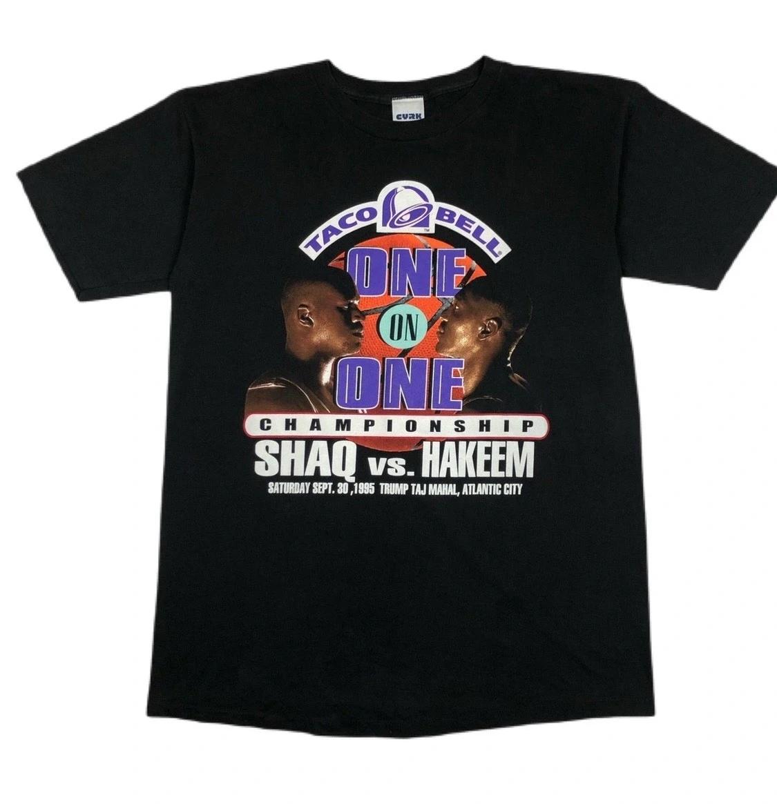 1995 Shaq Vs Hakeem Taco Bell Promo Vintage Tshirt Hoodie Crewneck ...