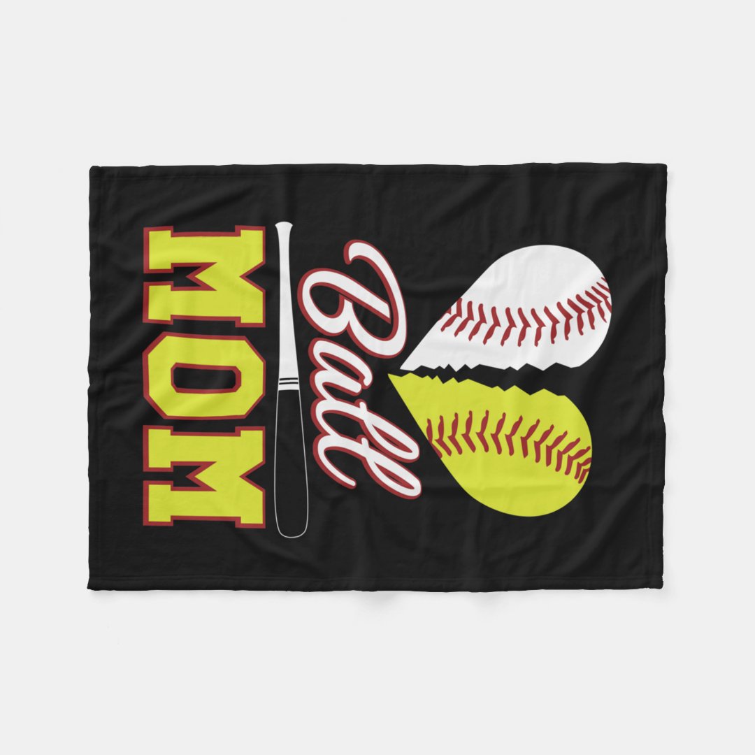 Ball Mom Baseball Softball Mom Blanket - Bluefink