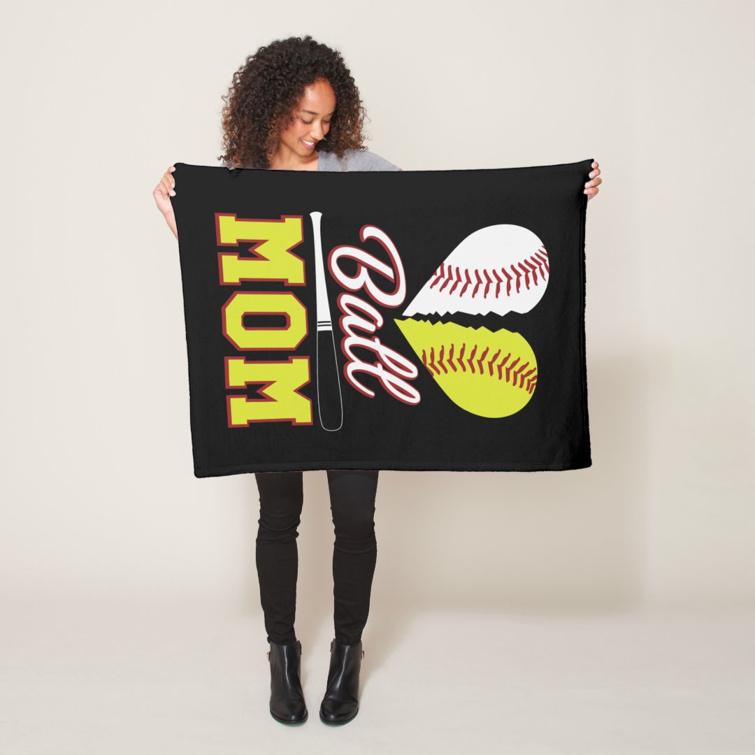 Ball Mom Baseball Softball Mom Blanket - Bluefink