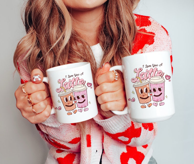 I Love You A Latte Mug, Cute Valentines Day Gift Ideas - Bluefink