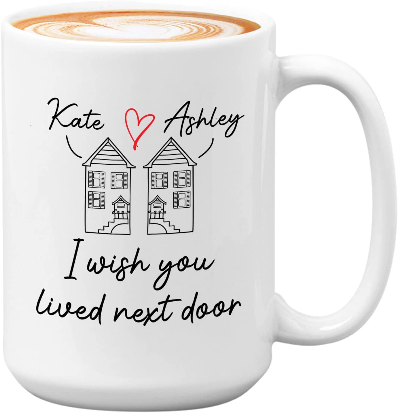 Personalized Friendship Coffee Mug - I Wish You Lived Next Door ...