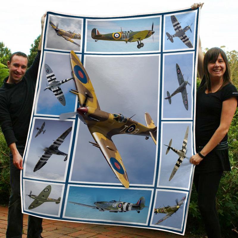 Supermarine Spitfire Blanket - Bluefink