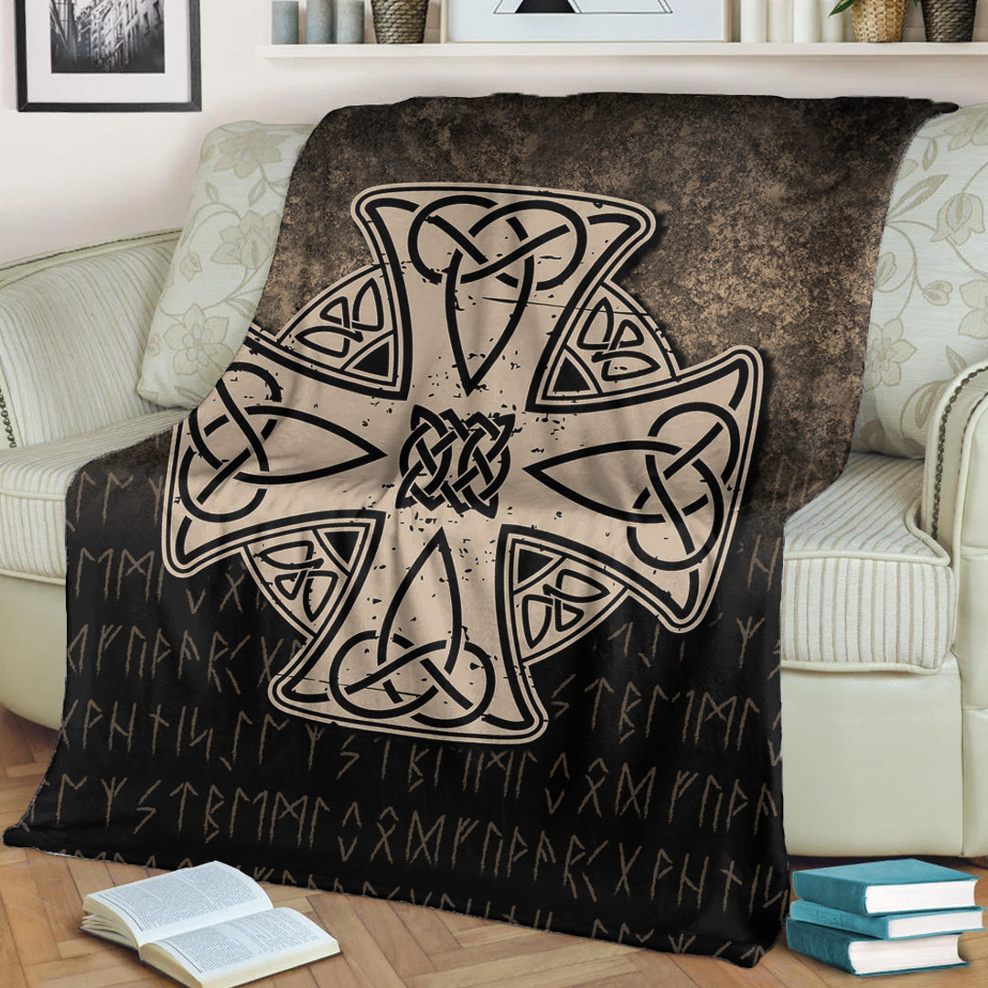 Viking Blanket Celtic Symbol Norse Mythology Valhalla Sherpa Fleece ...